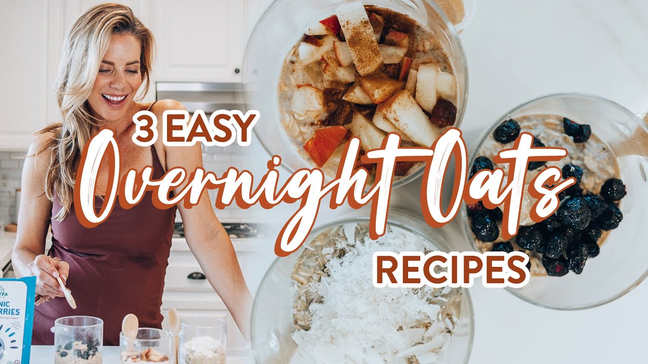 How To Make Overnight Oats | 3 EASY Meal Prep BREAKFAST Recipes For Weight Loss